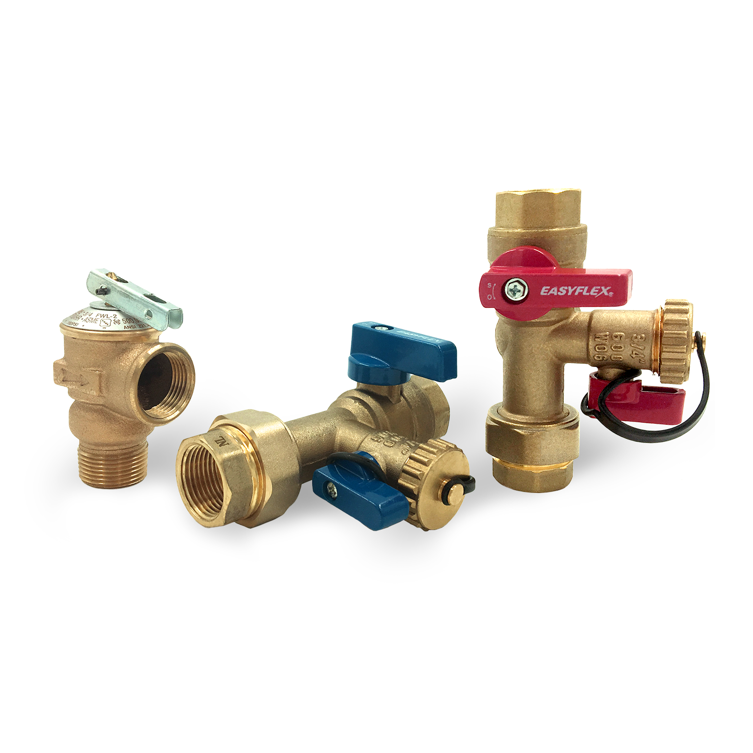 3/4" FIP Connection Isolation Valve Kit with Pressure Relief Valve ...