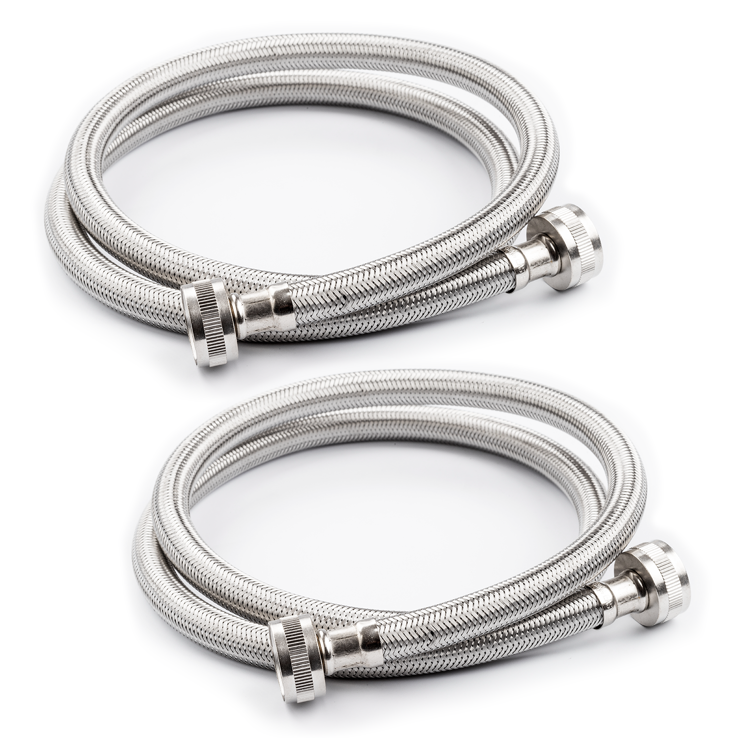 3/4" Hose Bibb Braided Washing Machine Connector (2 Pack) | HPS ...